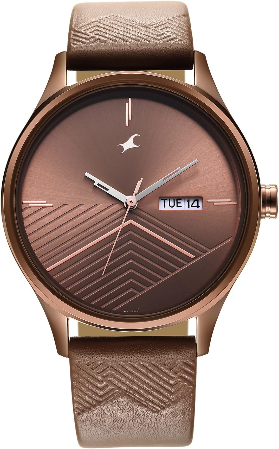 Fastrack Tick Tock White Dial Analog Mens Leather Watch for Guys ...