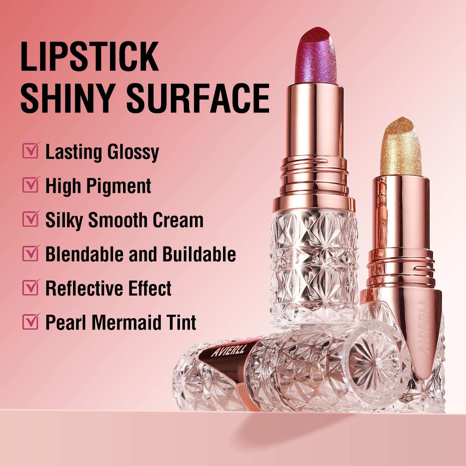 Snapklik.com : DLZZRS Starry Mermaid Lipstick, Shimmer Pearl Metallic ...