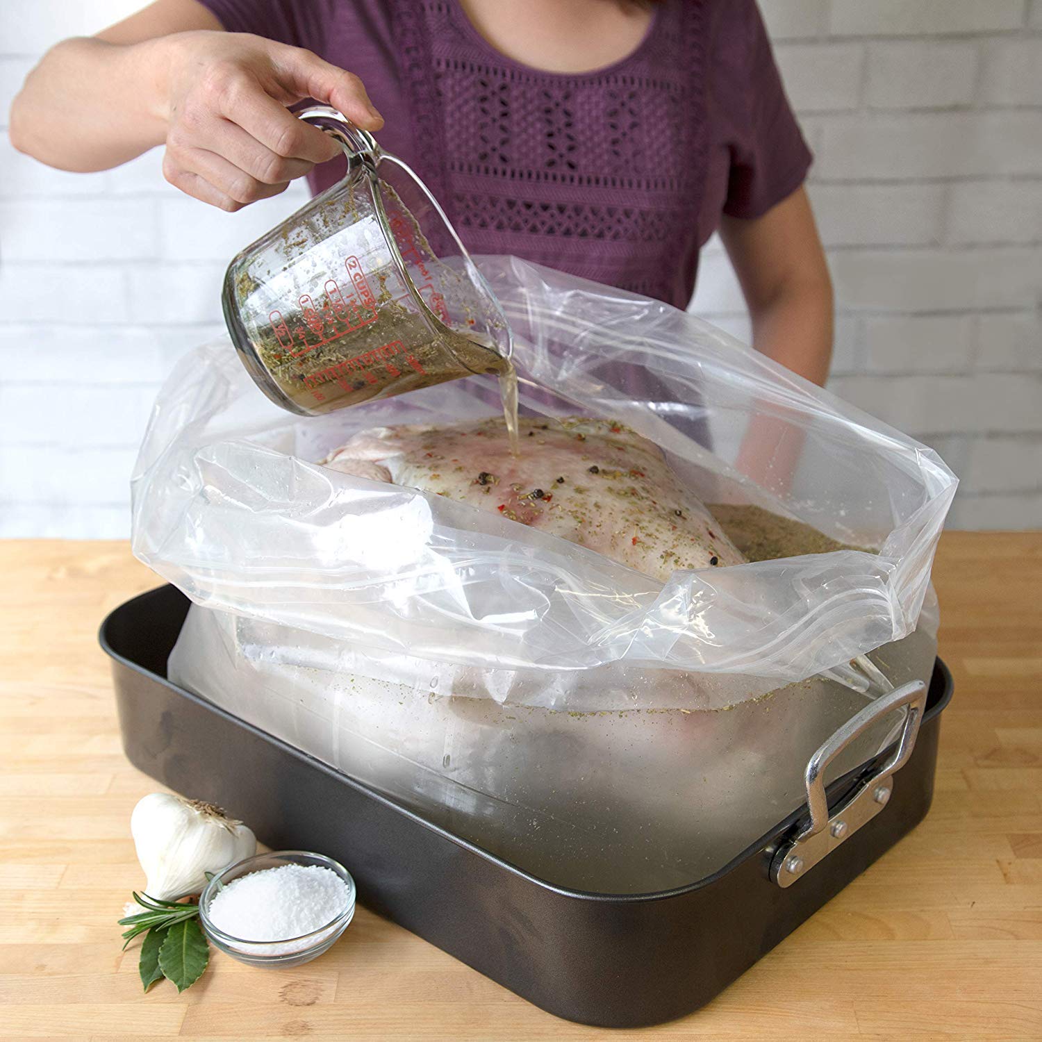 Good Cooking Turkey Brine Kit for up to 20 LB Turkey - Includes One ...