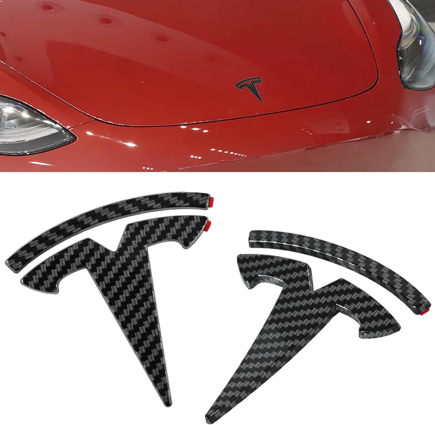Amazon.com: Tinlucys Tesla Model Y Front Trunk/Rear Trunk Emblem Cover ...