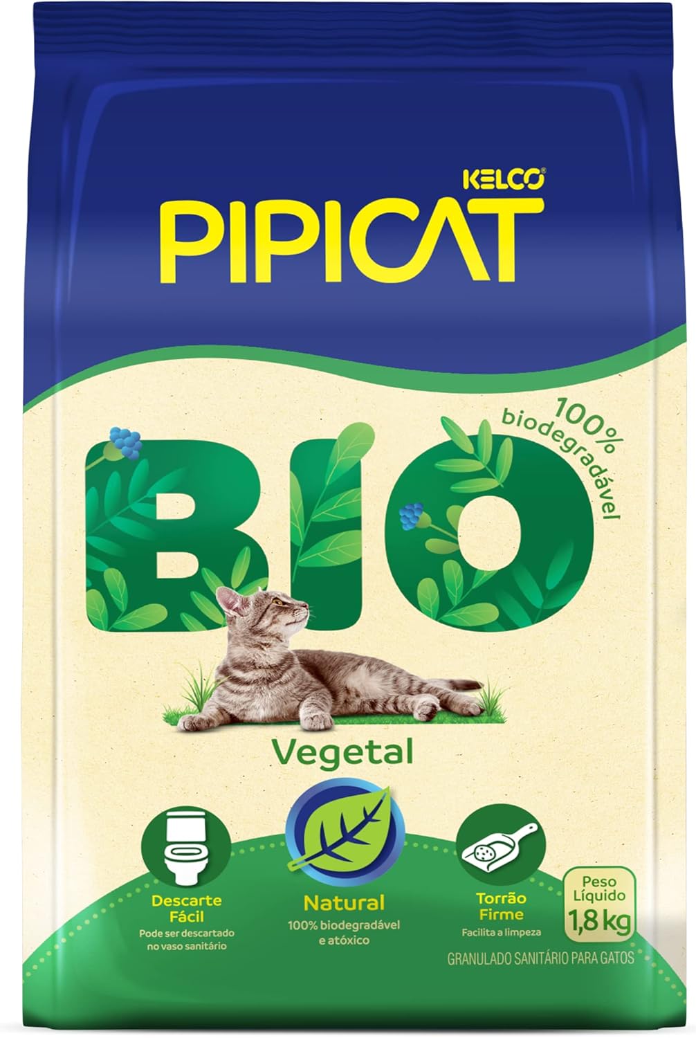 PIPICAT GRANULADO SANITARIO BIO BUT 7SD 1,8KG,1 unidade | Amazon.com.br
