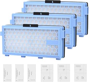 3 Pack SF-HA 50 Filters Compatible with Miele Active Air Clean Filter ...