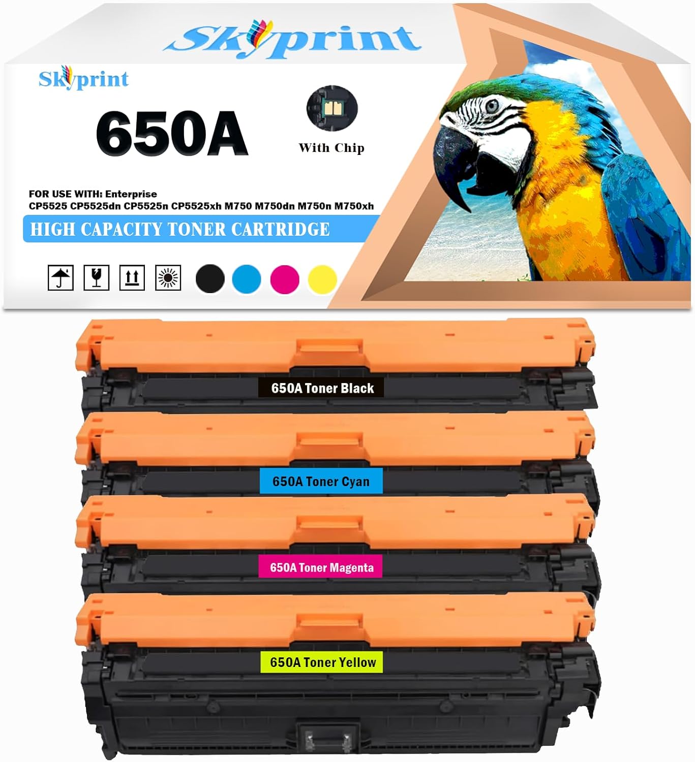Amazon.com: 650A Toner Cartridge Compatible for HP 650A Toner for hp ...