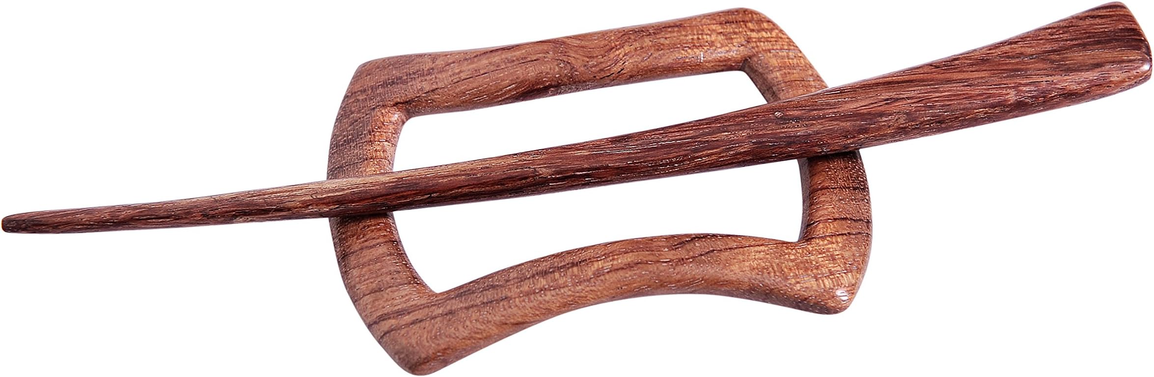 Amazon.com : MaryCrafts Wooden Rectangle Hair Barrette, Hair Pin Clip ...