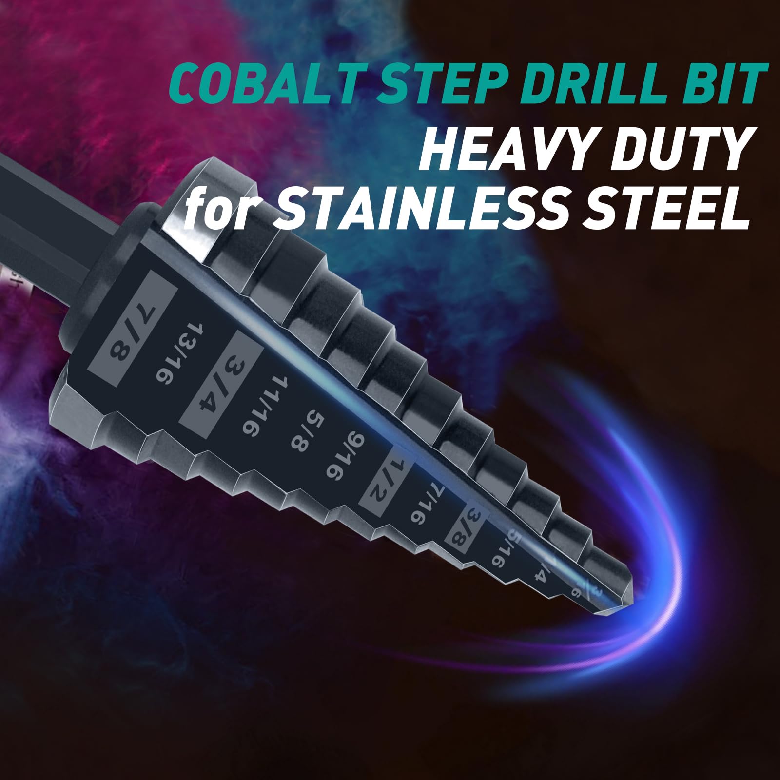 Cobalt Drill Bits OXMUL M35 Cobalt Step Drill Bit - 1-5/8 Inch Heavy ...