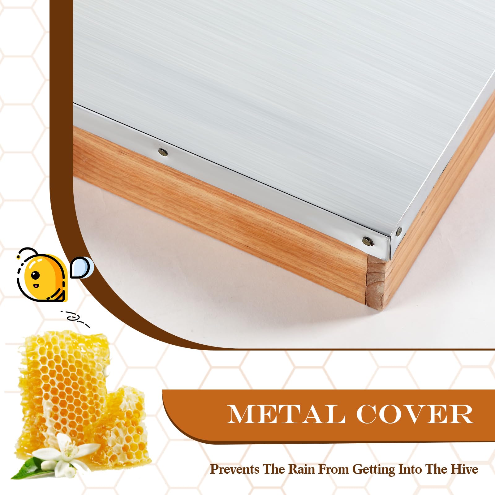 Snapklik.com : 2 Pcs 10 Frame Telescoping Cover Bee Hive Cover For ...