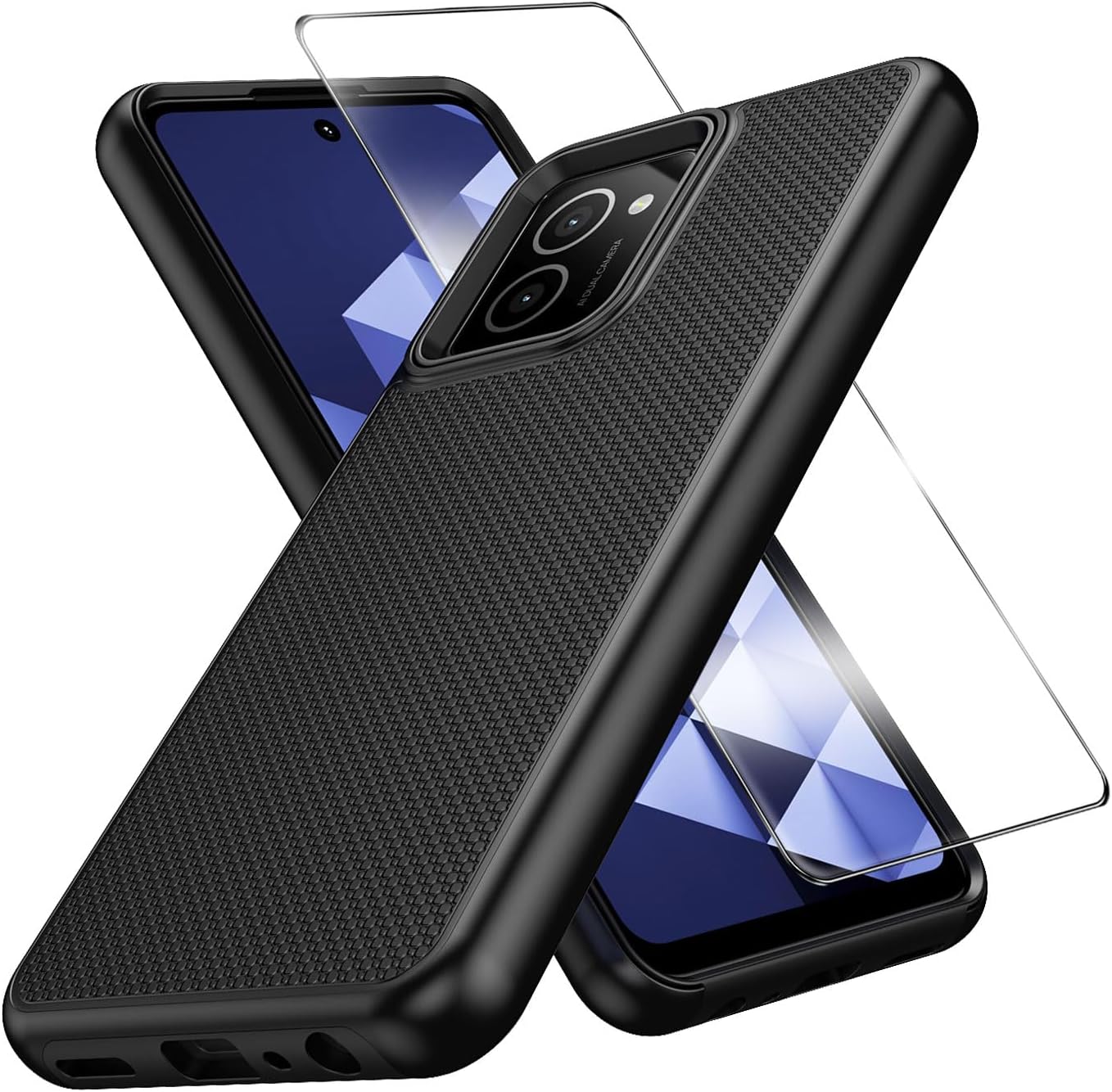 Amazon.com: RTYJZ Compatible for hmd Vibe Case, with Tempered Glass ...