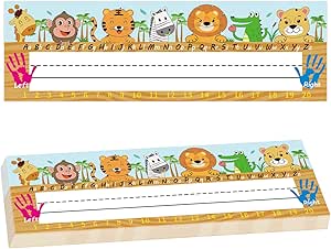 Amazon.com: 50 Pcs Desk Name Tags Classroom Nameplates with Writing ...