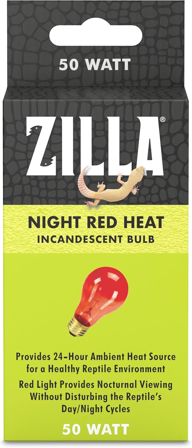 Amazon.com : Zilla Incandescent Bulb, Night Red, Ideal for Nocturnal Reptile Species : Aquarium ...