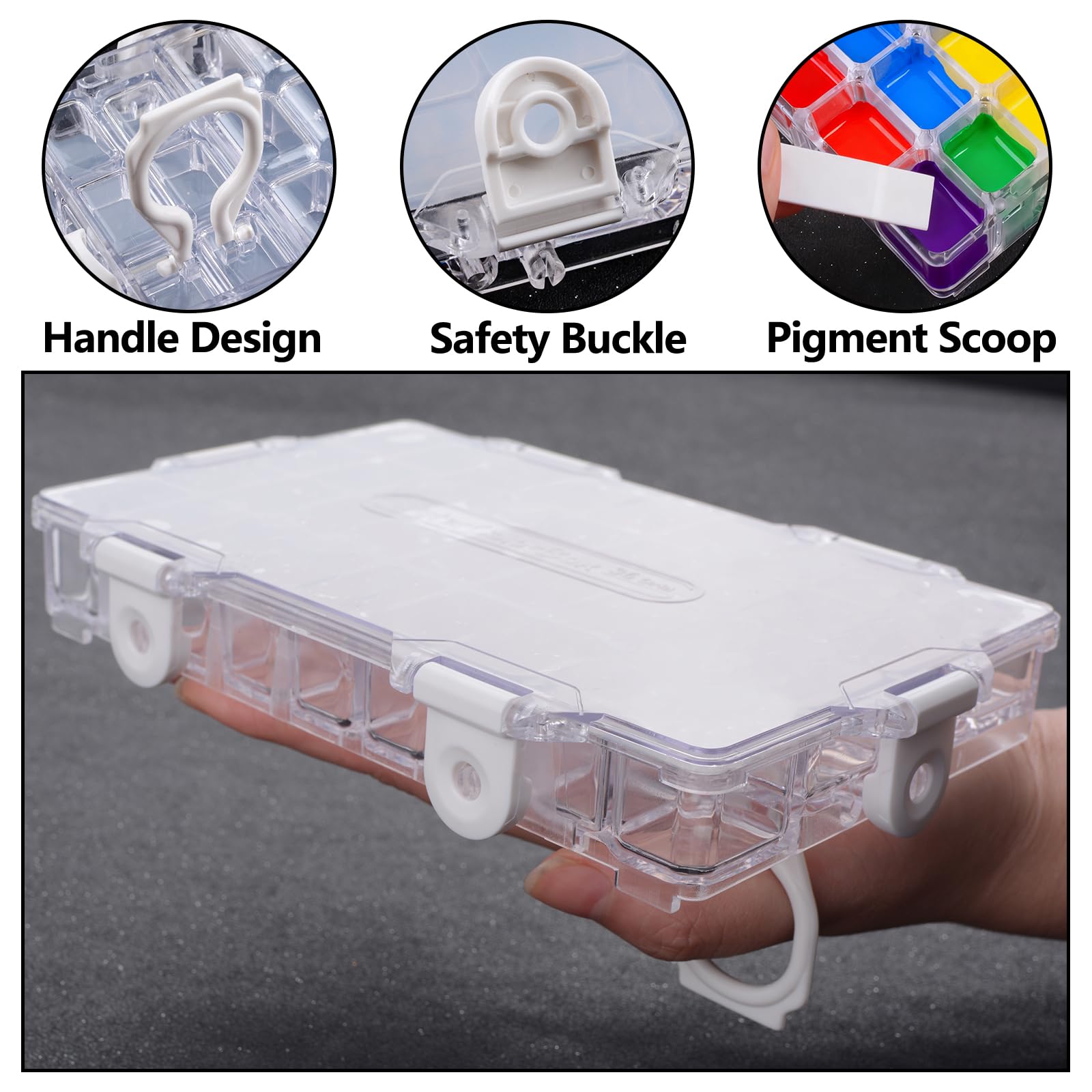 Snapklik.com : WANDIC Palette Box, 1 Piece 36-Well Watercolour Box ...