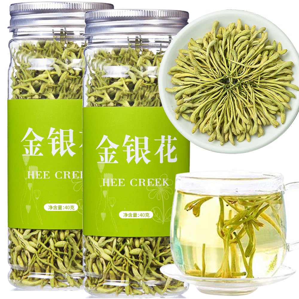 Amazon.com : Hee Creek Premium Dried Honeysuckle Tea Jin Yin Hua 2.82oz ...