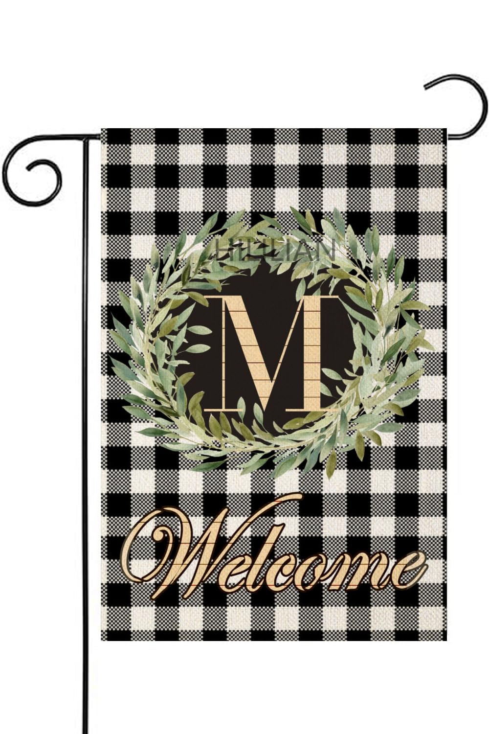 Snapklik.com : HILILIAN Monogram Letter M Garden Flag Floral 12x18 Inch ...