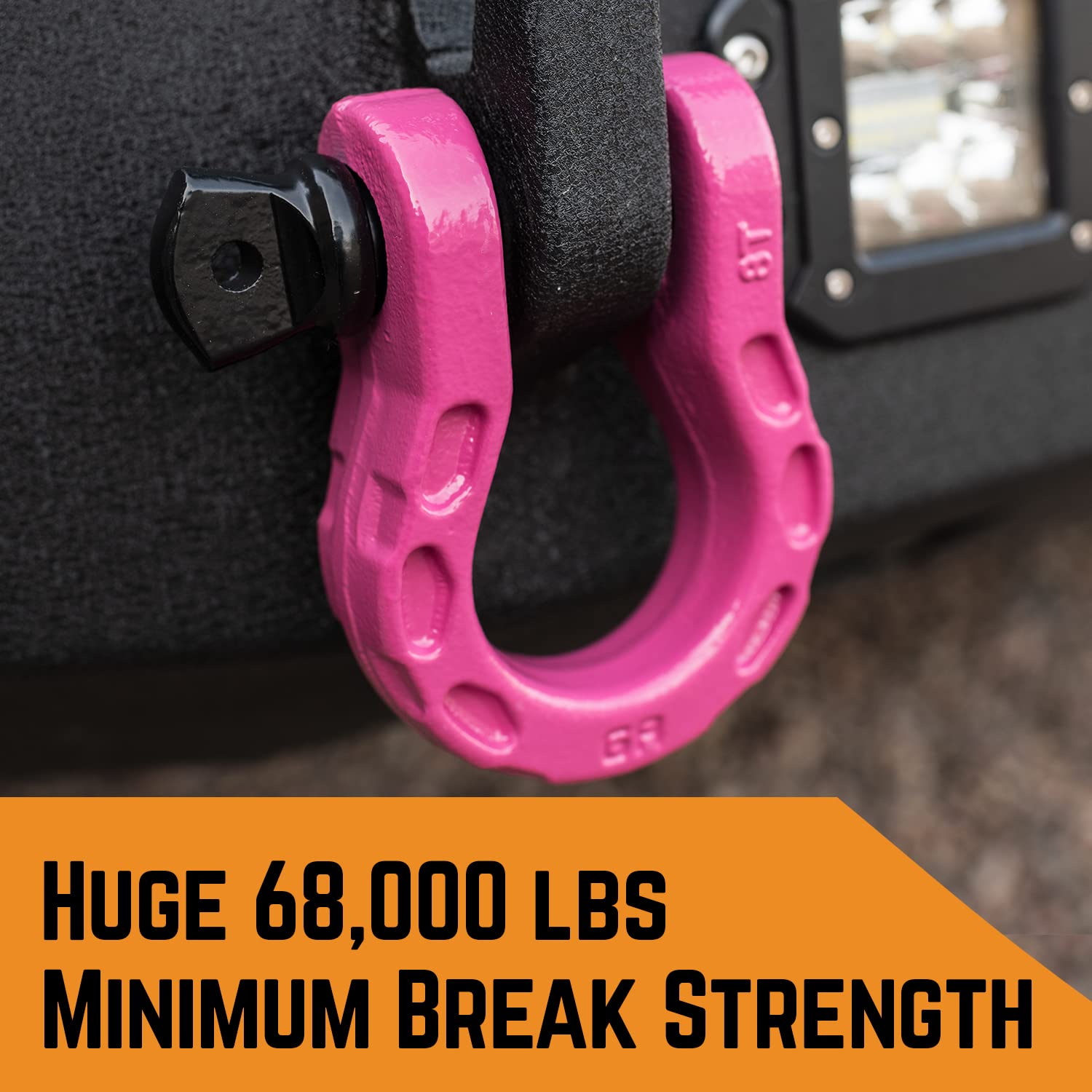 Snapklik.com : GearAmerica Mega Shackles 68,000 Lbs Capacity, Stronger ...