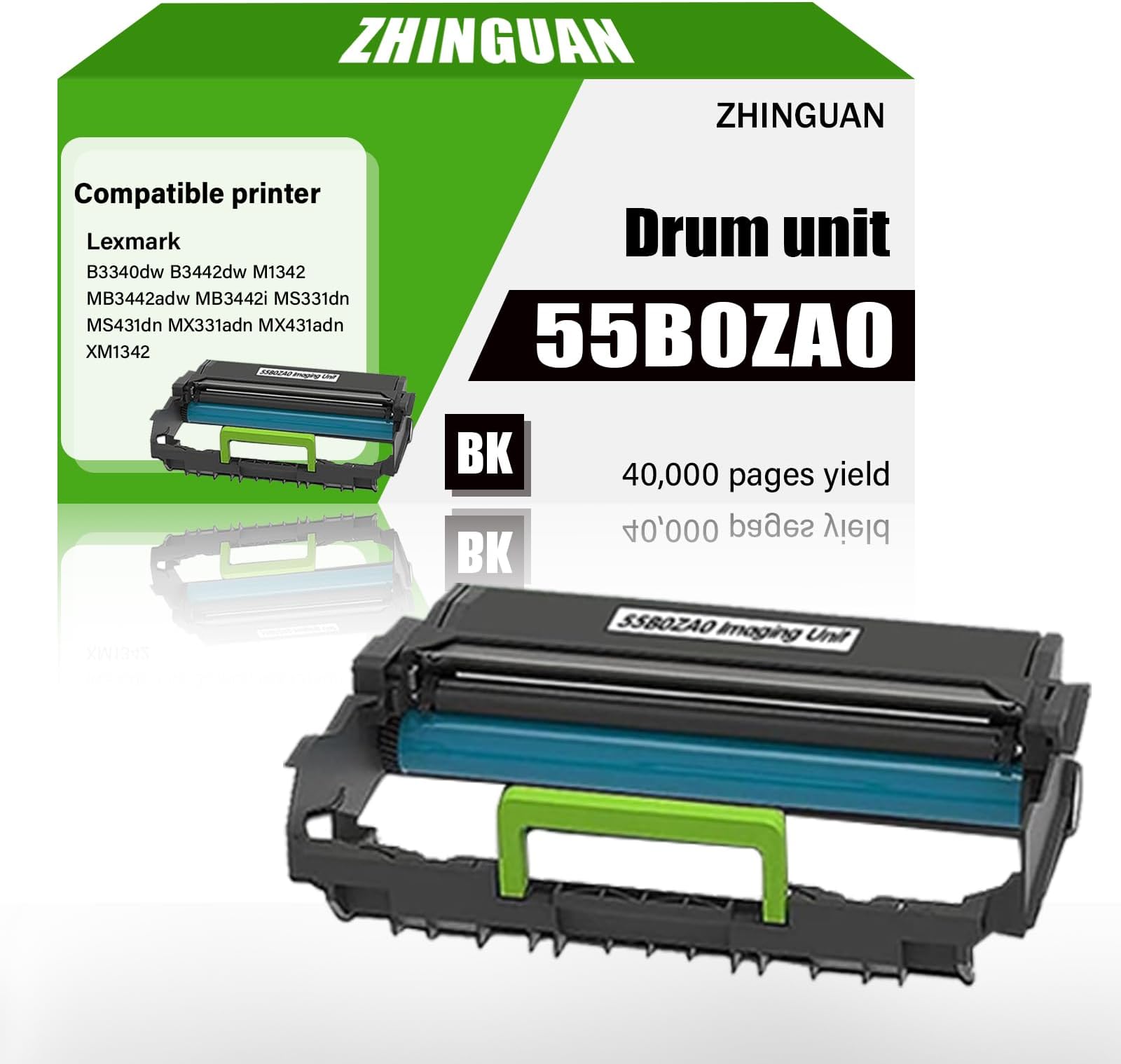 Amazon.com: APRONE 55B0ZA0 MS331 Drum Unit Compatible for B3340dw ...