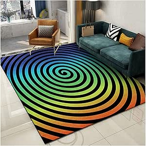 Amazon.com: GOYNFEA 3D Visual Vortex Rug, 3D Optical Illusion Rug ...