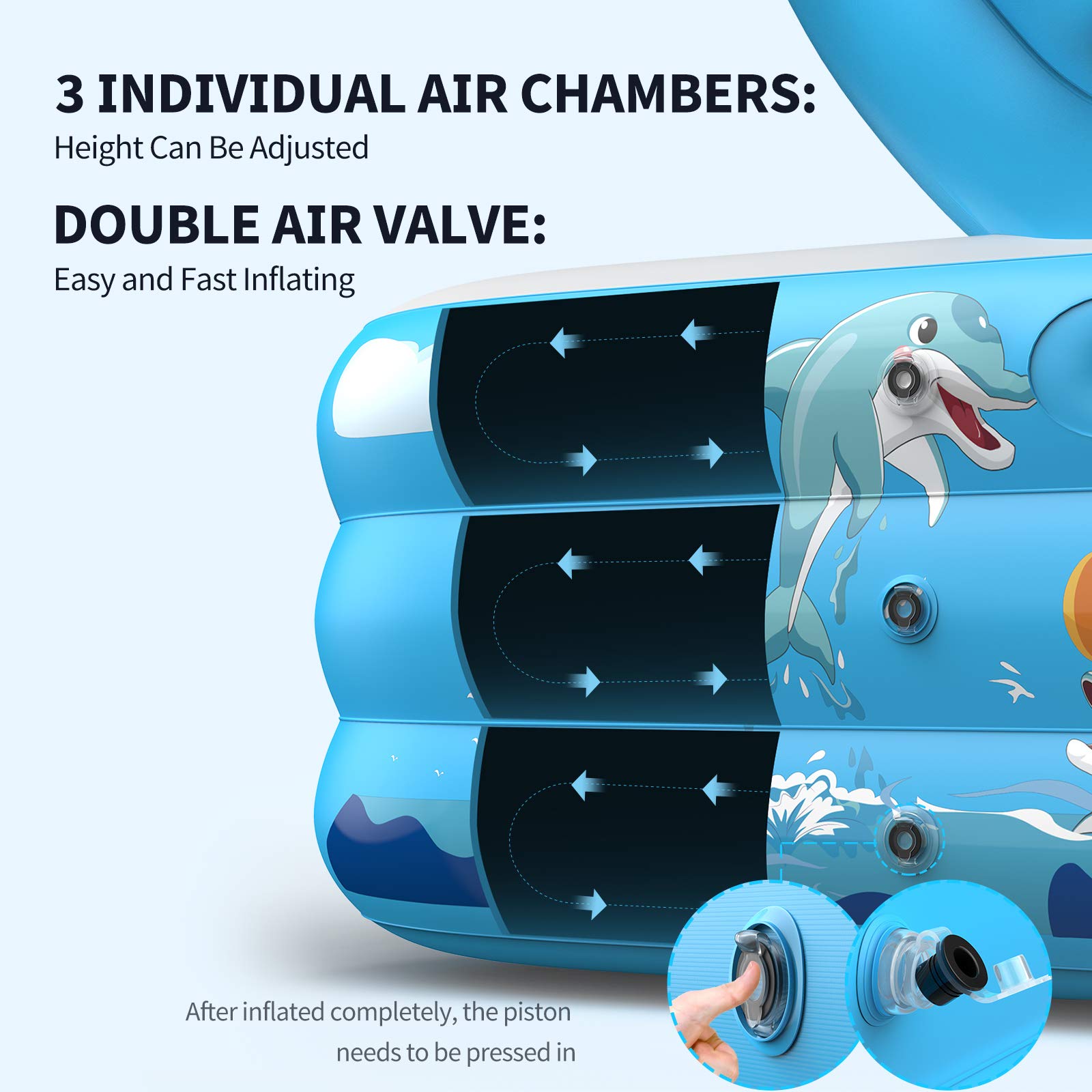 Buy VOXON Inflatable Swimming Pool, Padding Pool Swim Centre Pools for ...