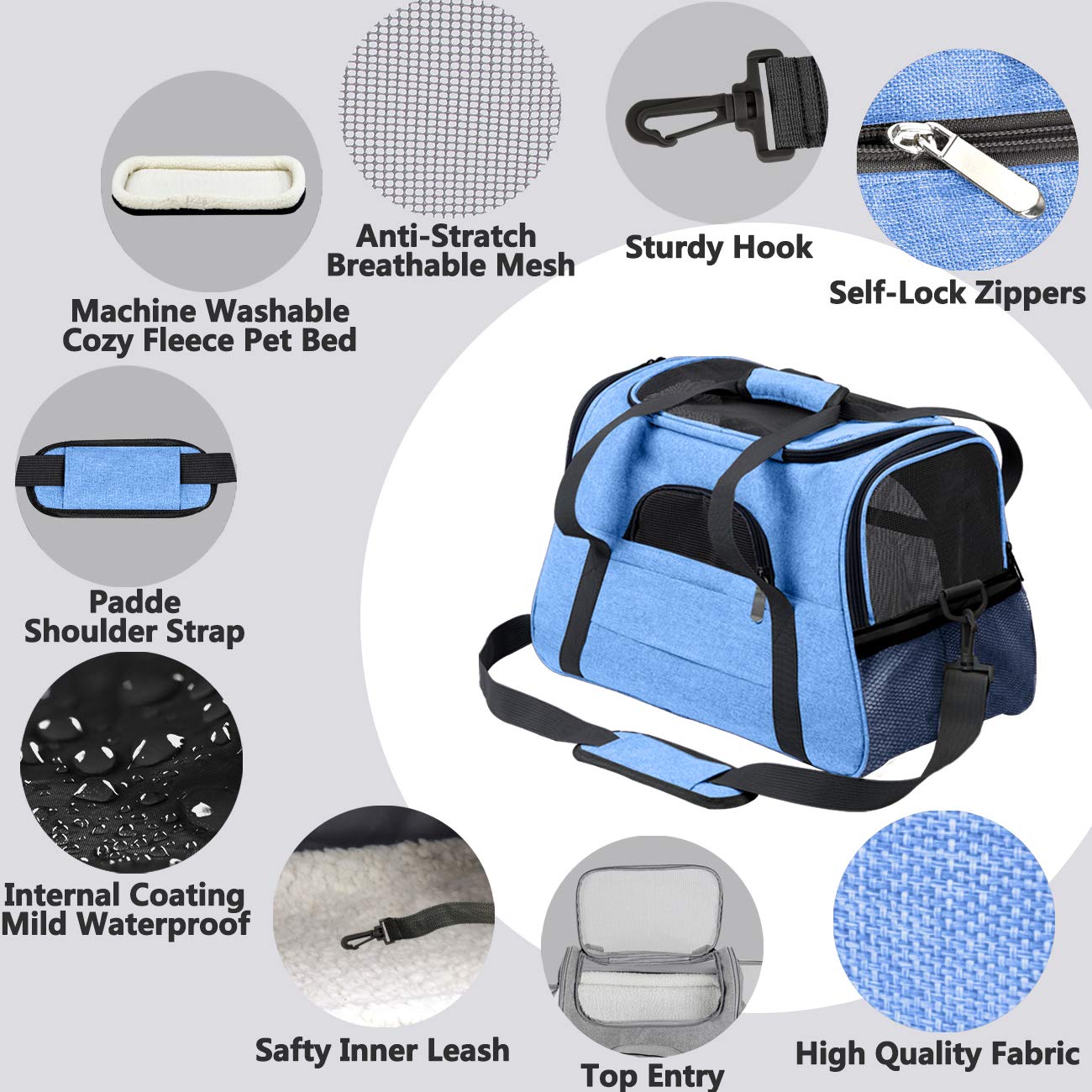 Snapklik.com : Prodigen Pet Carrier Airline Approved Pet Carrier Dog ...