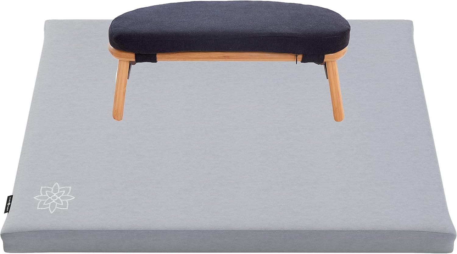 Amazon.com: Mindful Modern Bamboo Bench and Zabuton Meditation Mat ...