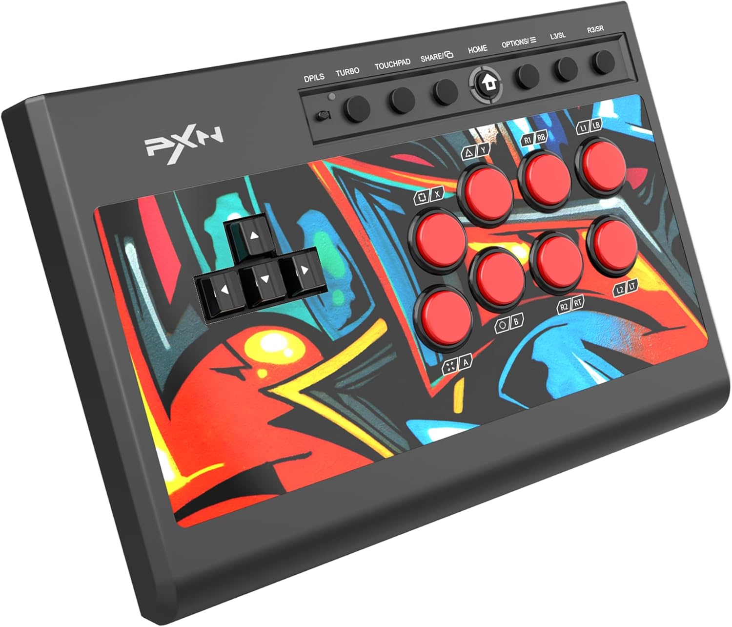 PXN X8 Arcade Stick - Fight Stick Joystick with Turbo and Green Axis ...