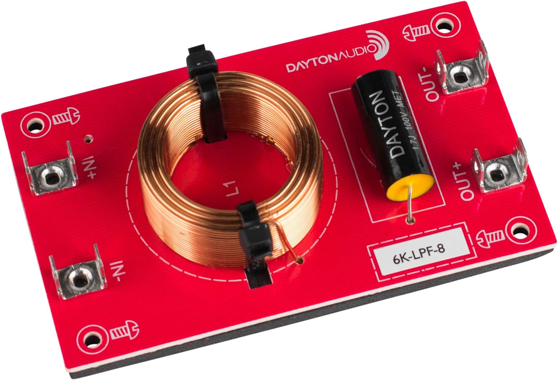 Amazon.com: Dayton Audio 6k-LPF-8 Low Pass Speaker Crossover 6,000 Hz ...