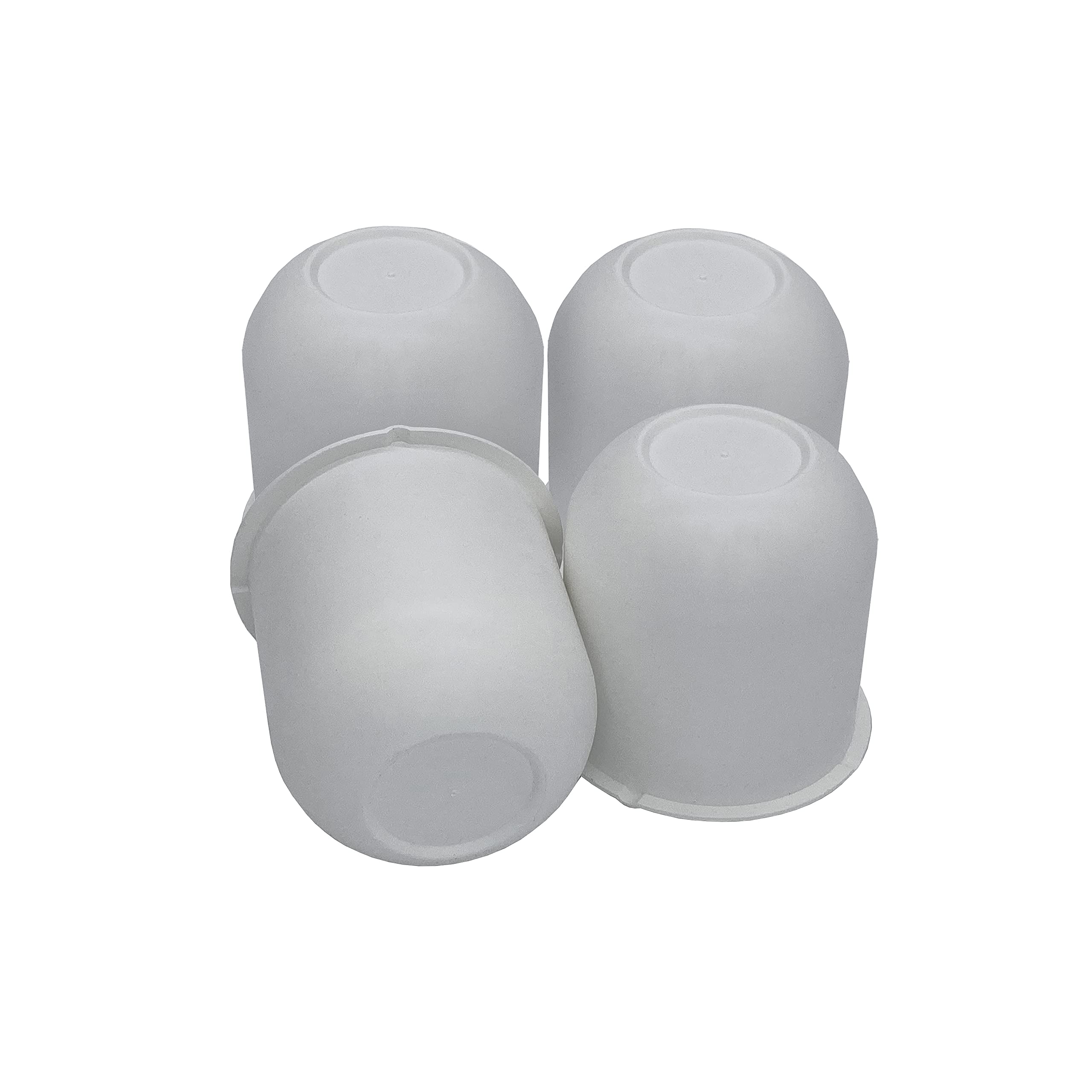 Amazon.com: 4 White Trailer Wheel Hub Center Cap 3.125" Diameter Travel ...