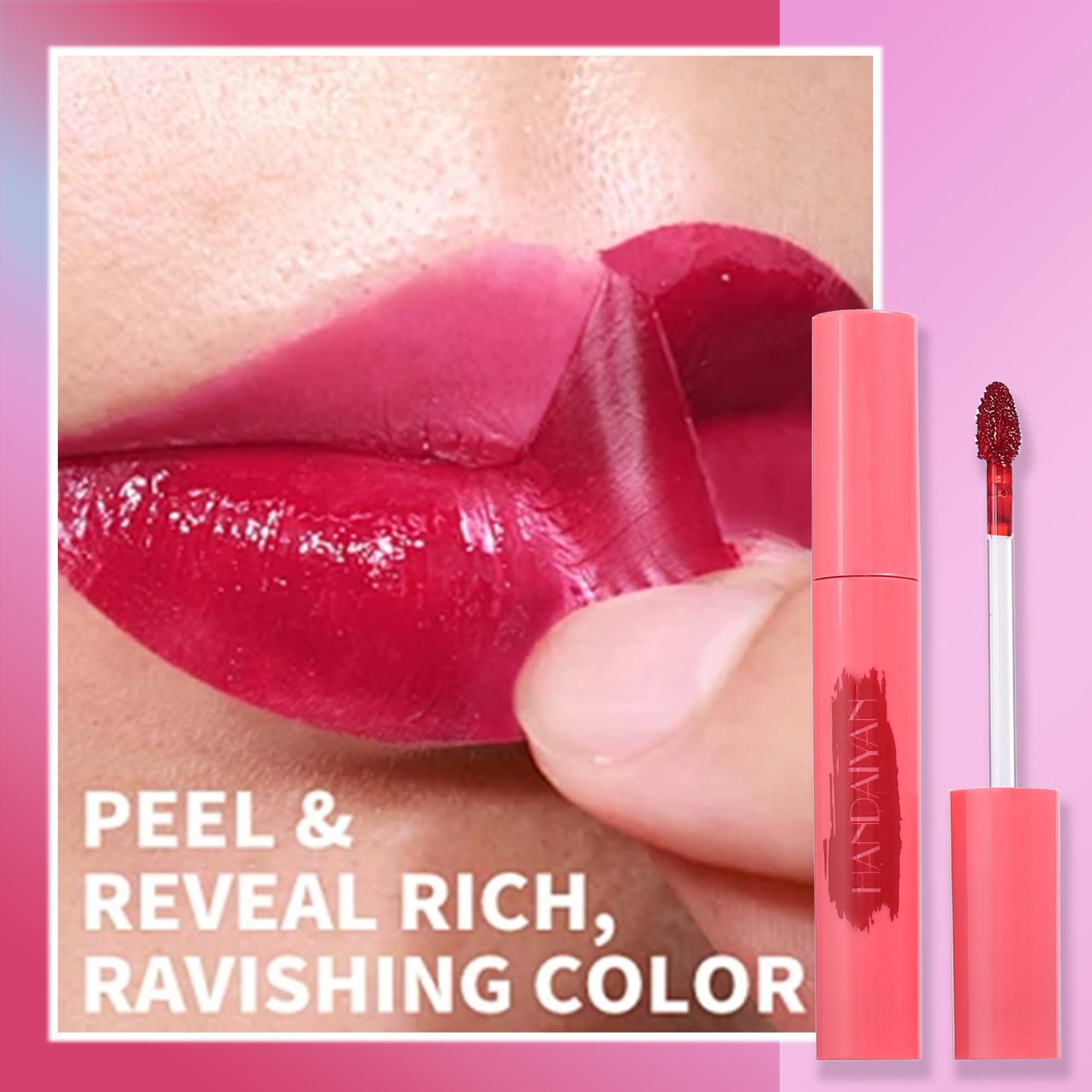 Snapklik.com : Peel-Off Lip Tint Peel Off Lip Masque, 6 Colors Tattoo ...
