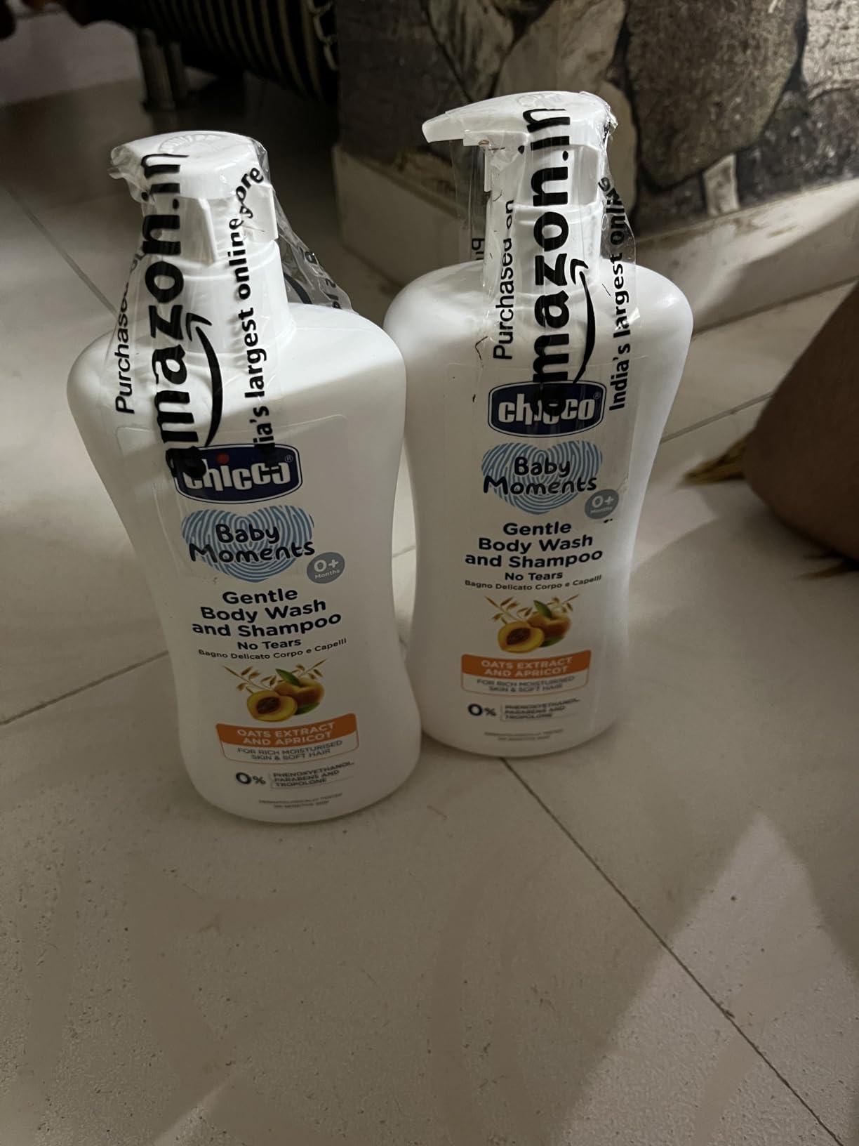 Chicco Gentle Body Wash and Shampoo 500ml, Pack of 2 (1000ml Total ...