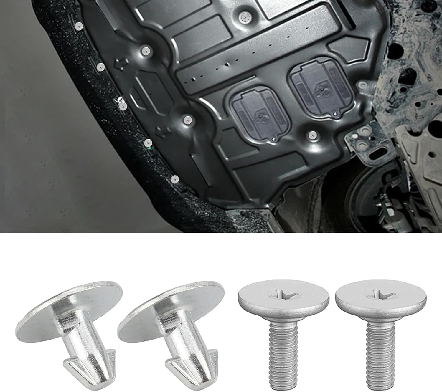 Amazon.com: Middrivr 4PCS Engine Lower Cover Pin Screws, Engine Splash ...