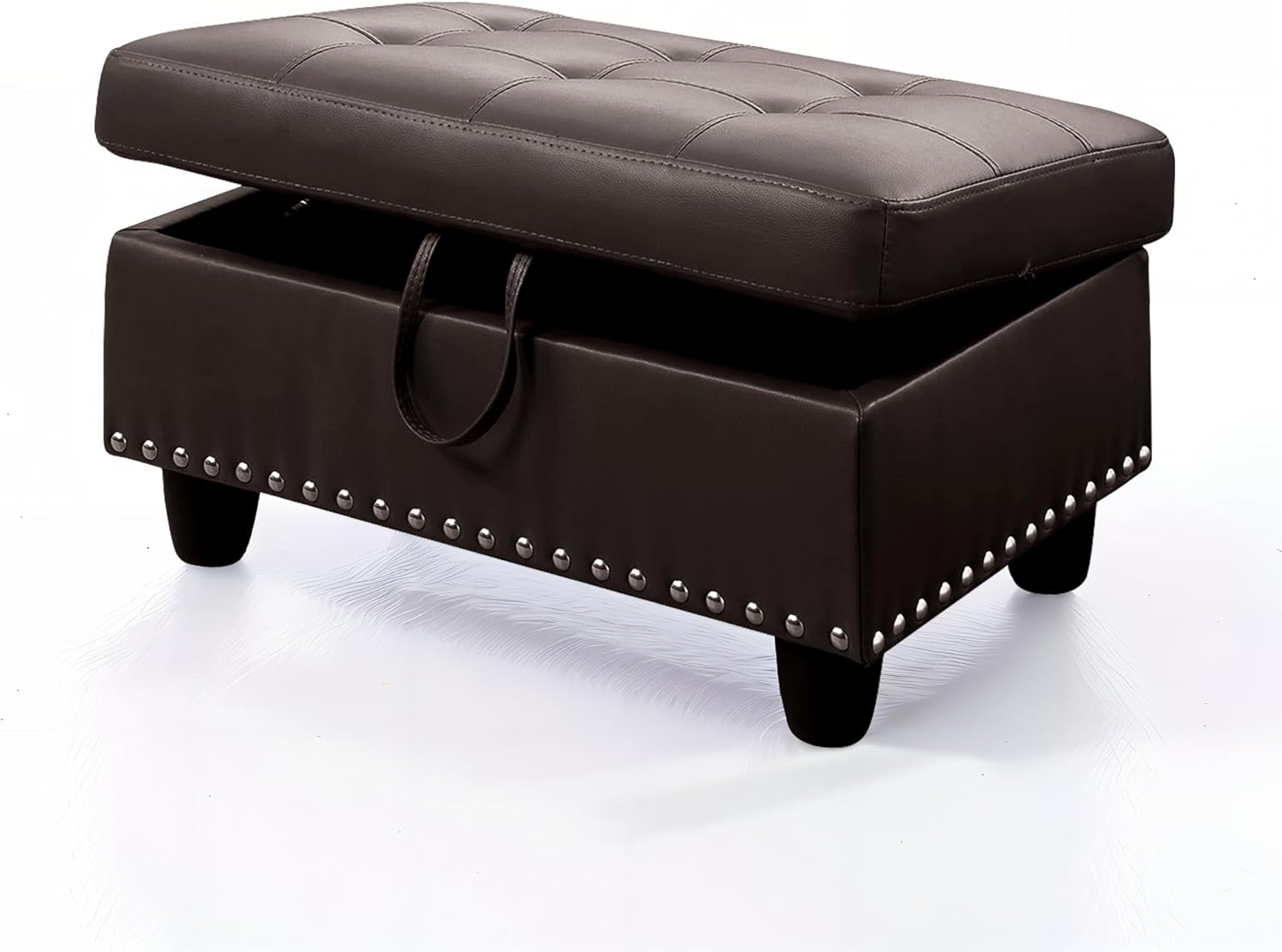 Amazon.com: GRETERST Ottoman Rectangular Storage Ottoman Bench Faux ...