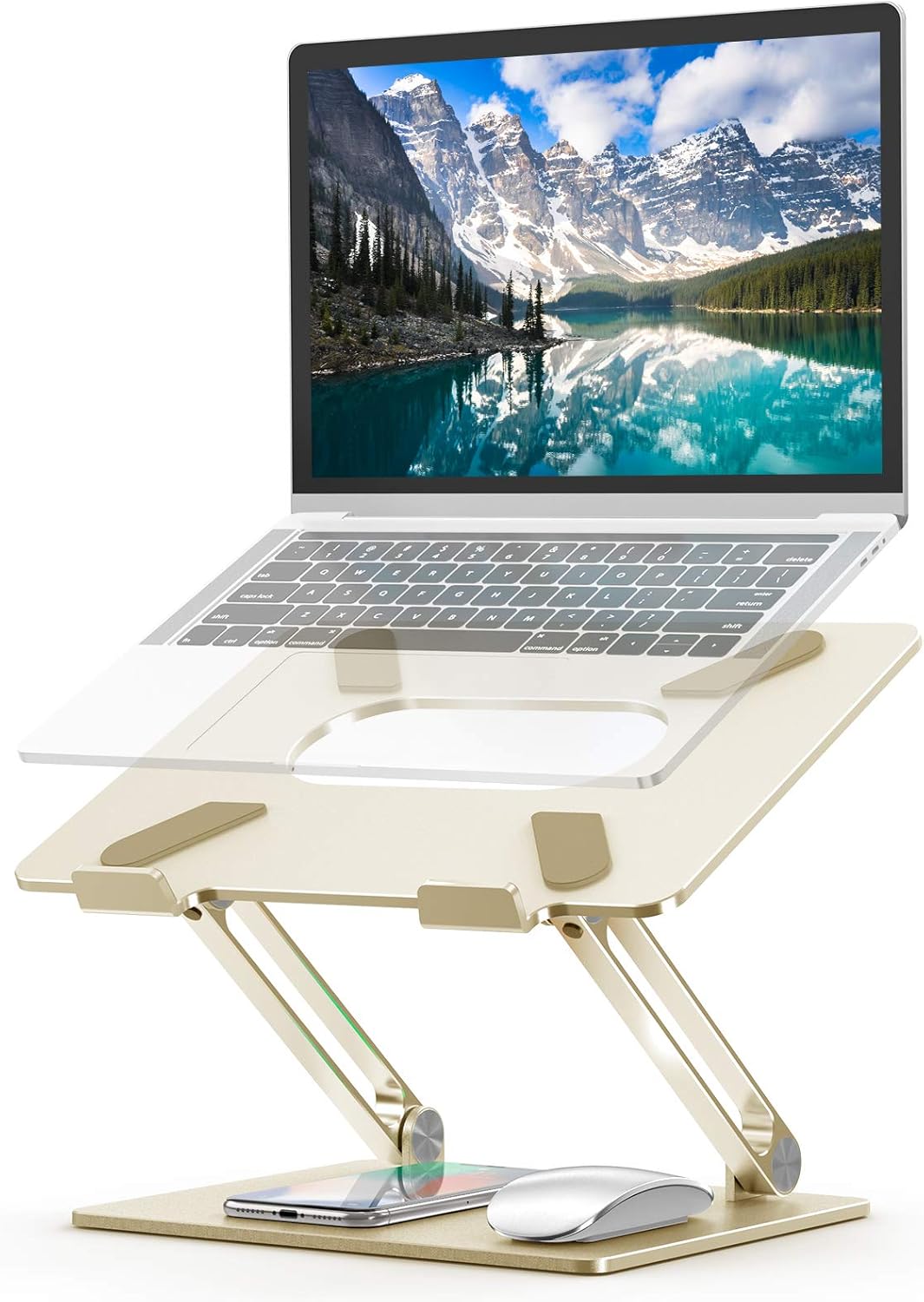 Amazon.com: Laptop Stand, Ergonomic Adjustable Notebook Stand, Aluminum ...