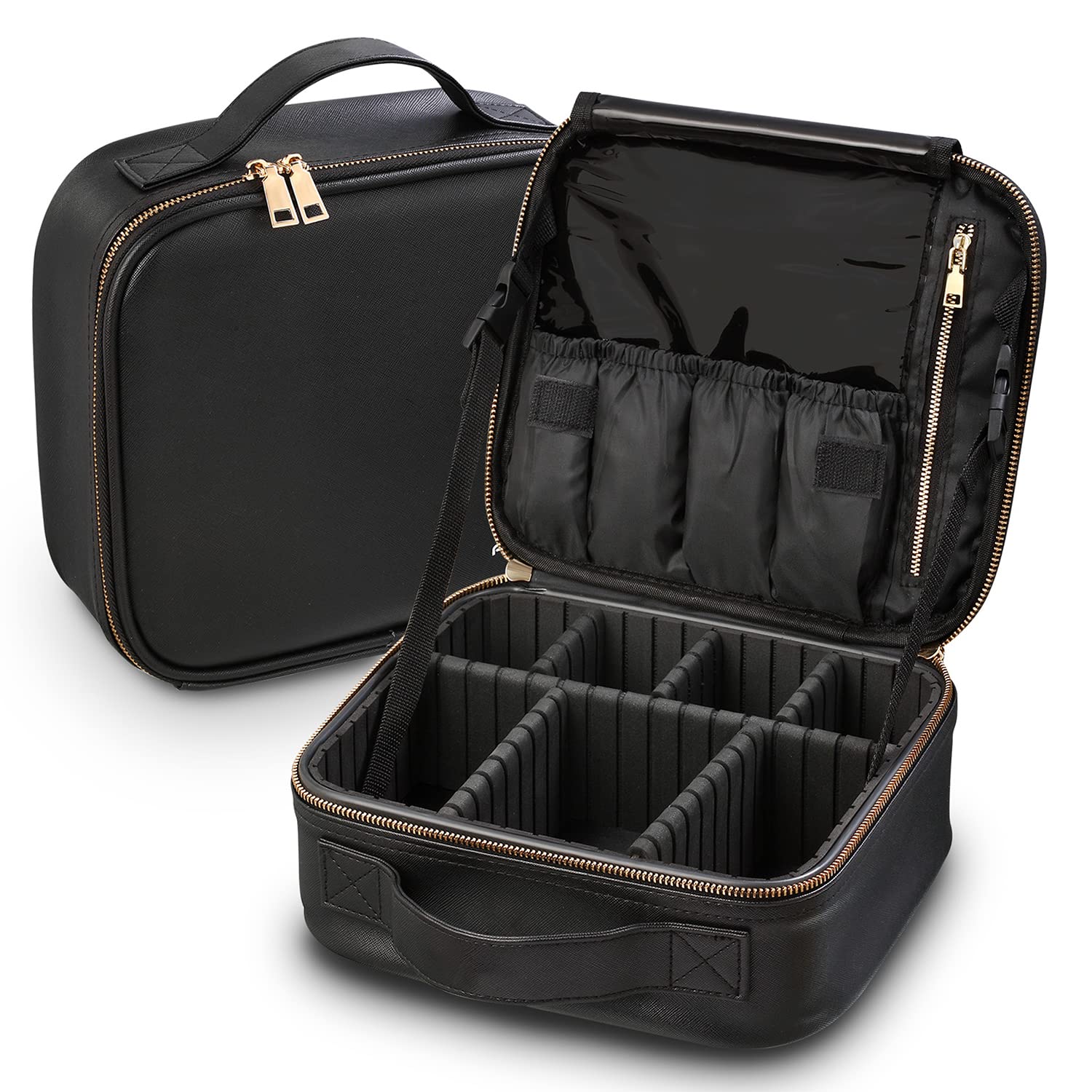 Amazon.com: Fosmon Professional Makeup Train Case for Cosmetics ...