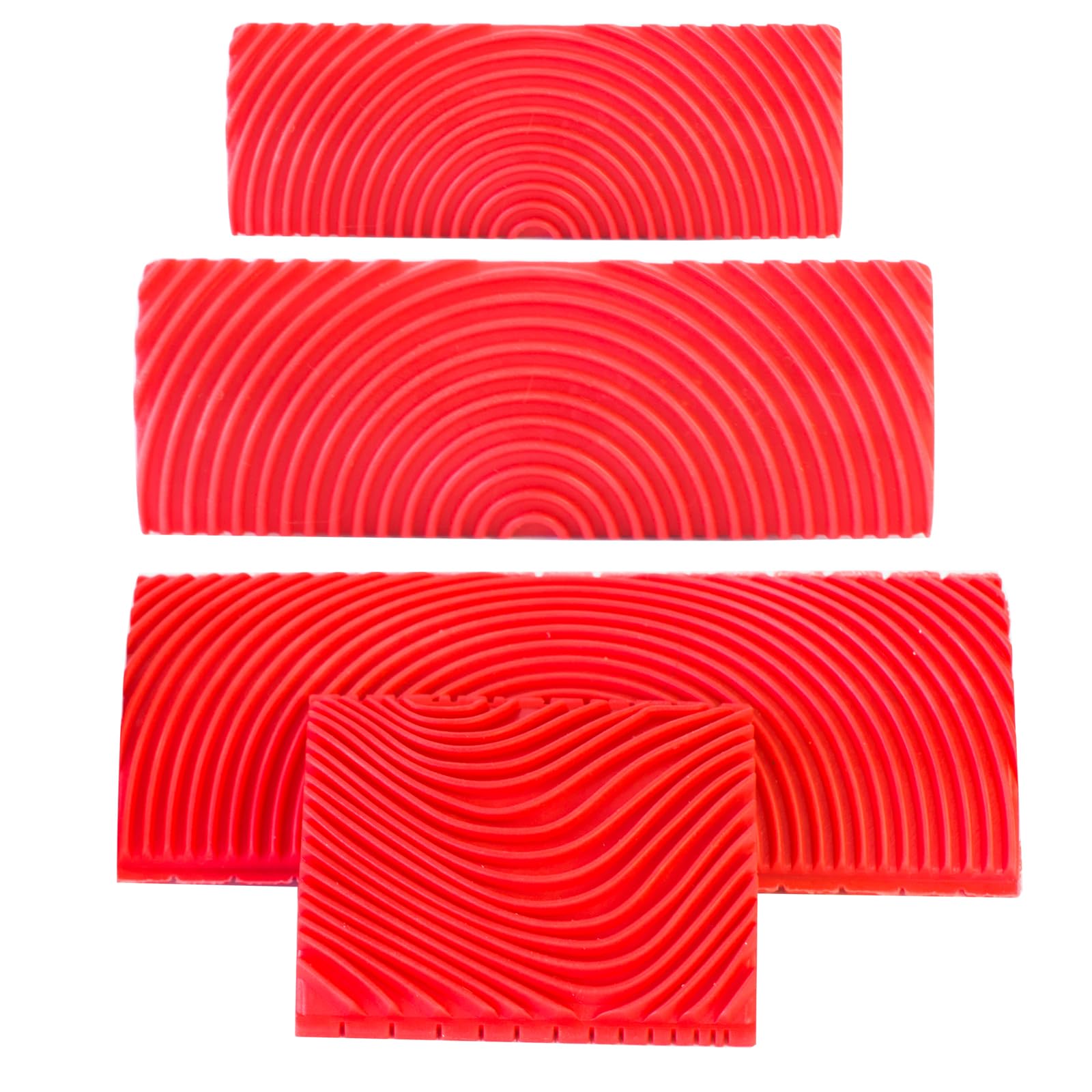 4 Piece Wood Grain Tool Rubberized Wood Grain Painting Tool Natural ...