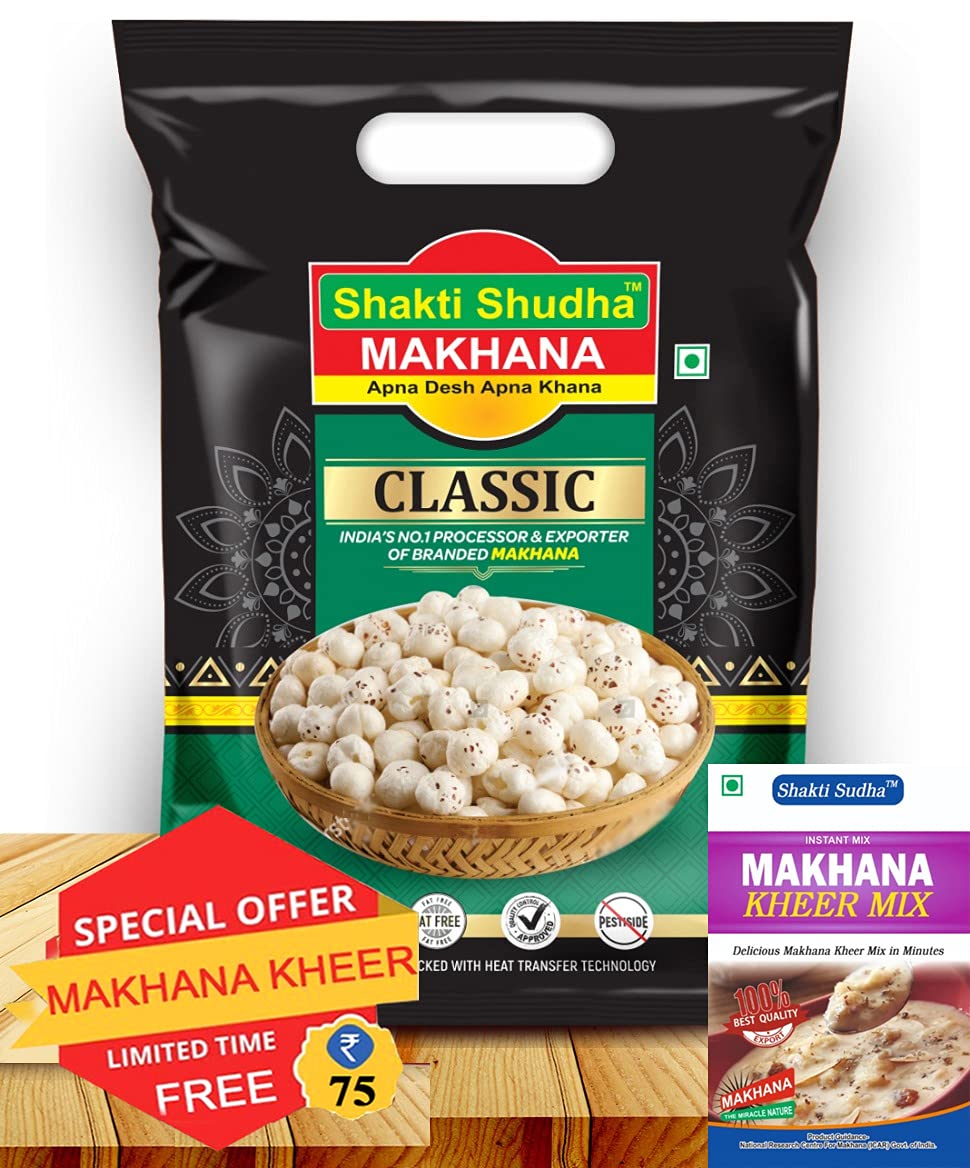 Buy Shakti Sudha Makhana ( Fox nut . Gorgon nut / Puffed Lotus Seed ) 1 ...