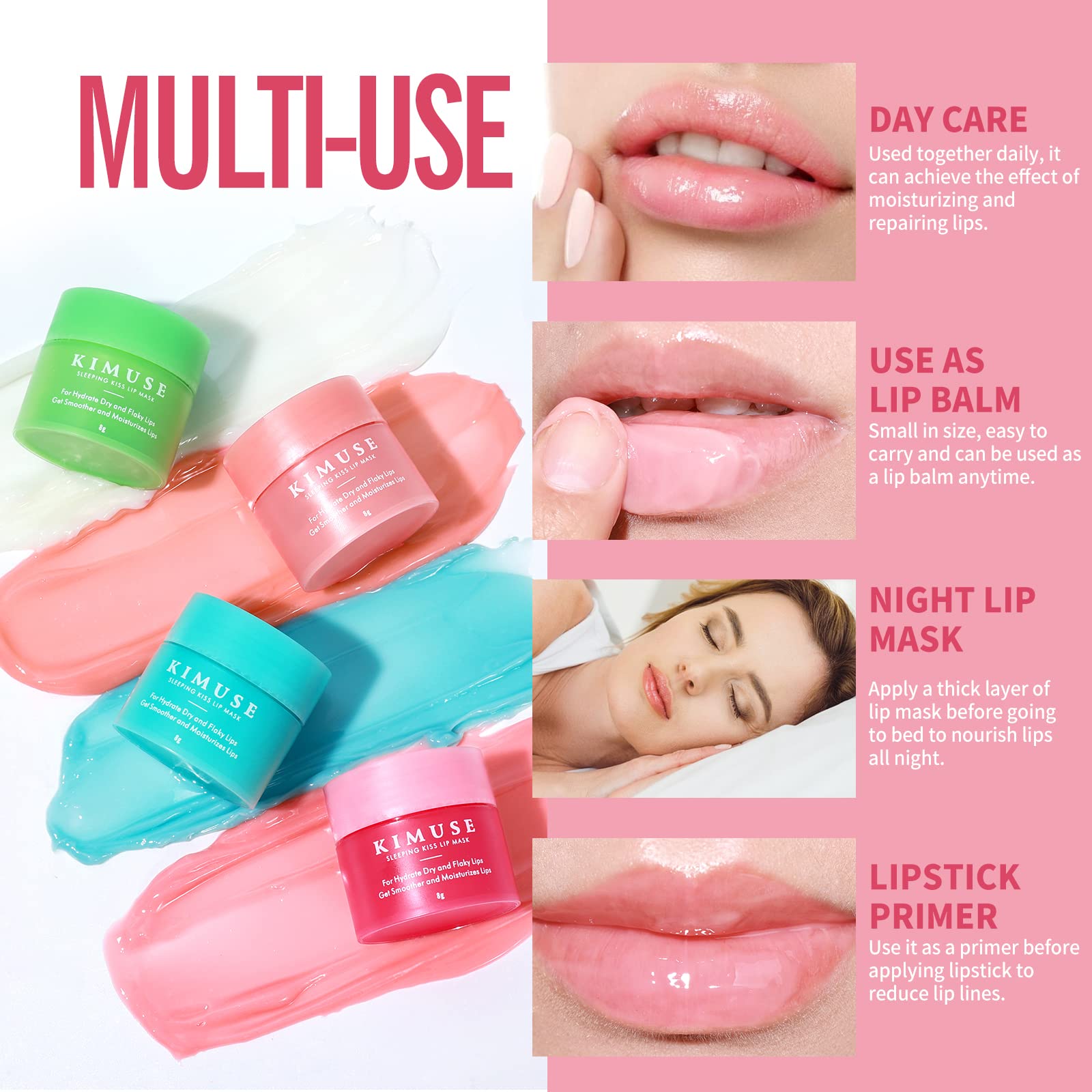Snapklik.com : KIMUSE Lip Sleeping Mask Set - Overnight Treatment Lip ...