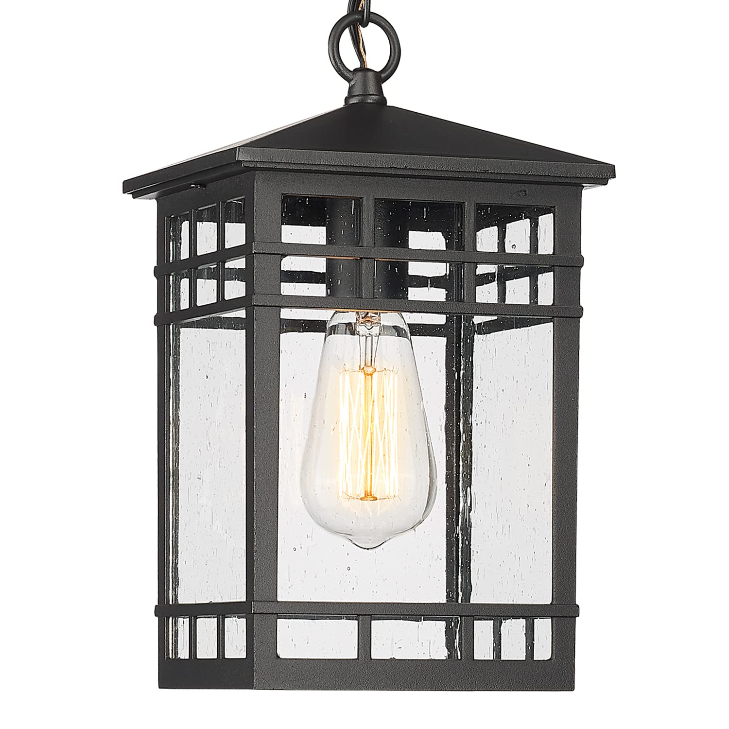 Treekee Outdoor Pendant Lighting, Hanging Lantern with Adjustable Chain ...
