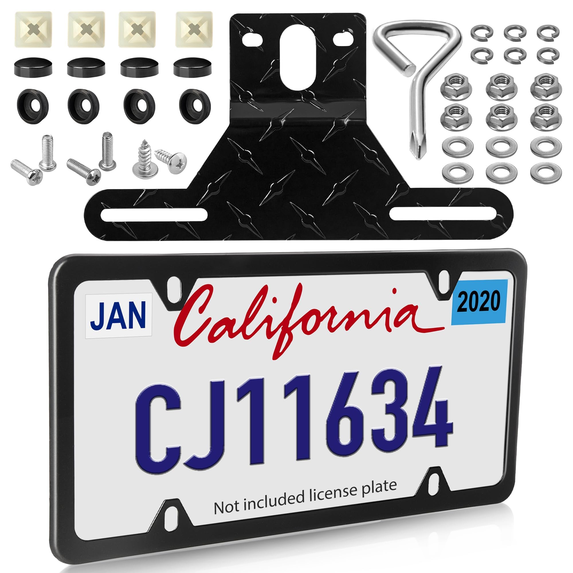 Snapklik.com : Oyviny Trailer License Plate Bracket Holder Frame Kit ...