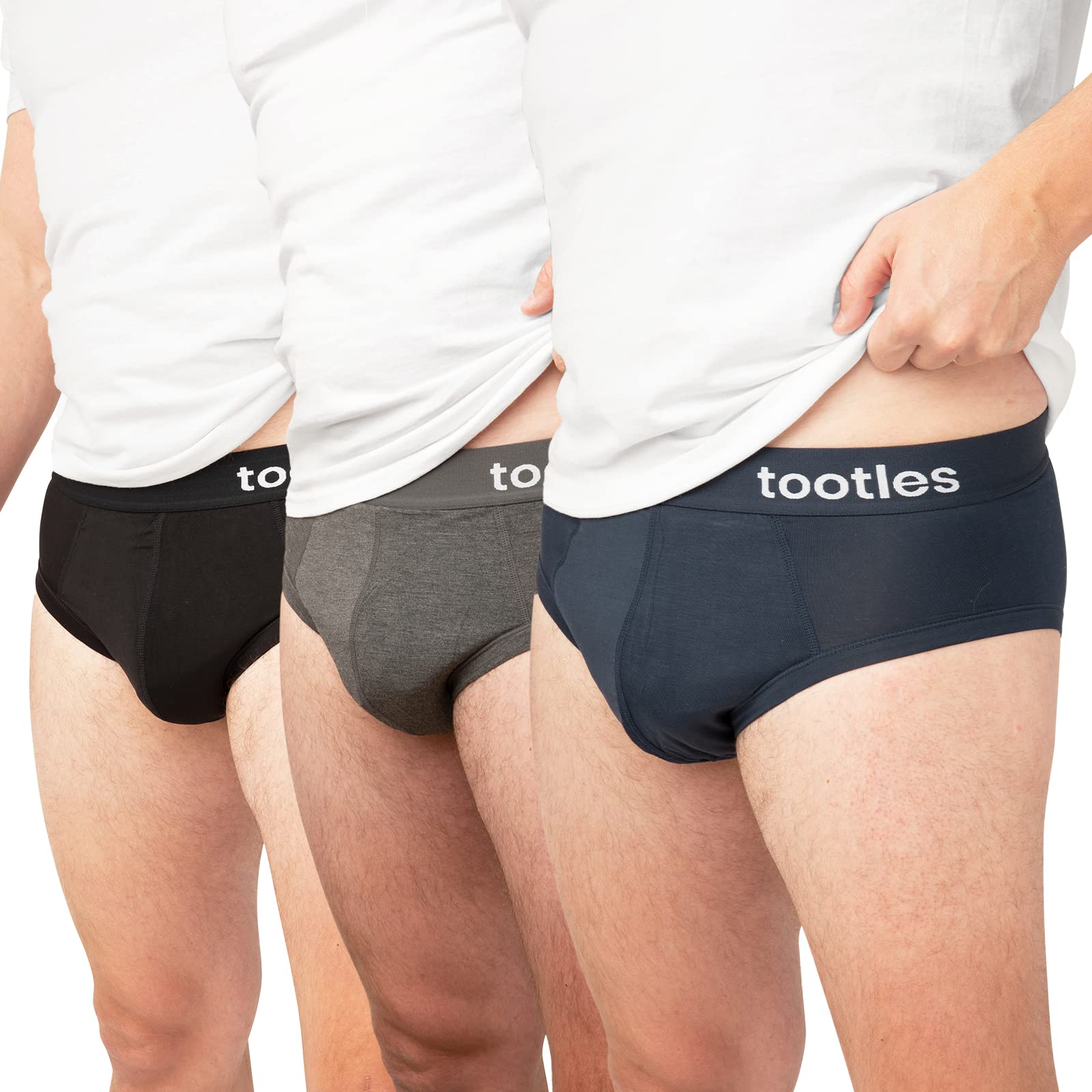 Buy Fart Filtering Underwear Men's Briefs with Activated Charcoal Liners - Neutralizes ...