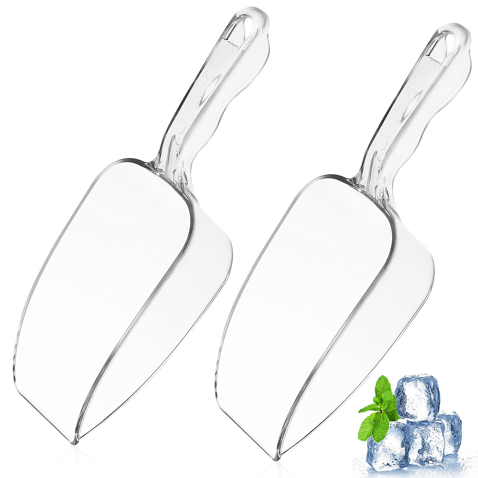 Snapklik.com : Ice Scoop For Freezer - Plastic Food Scoop -2Pcs Popcorn ...