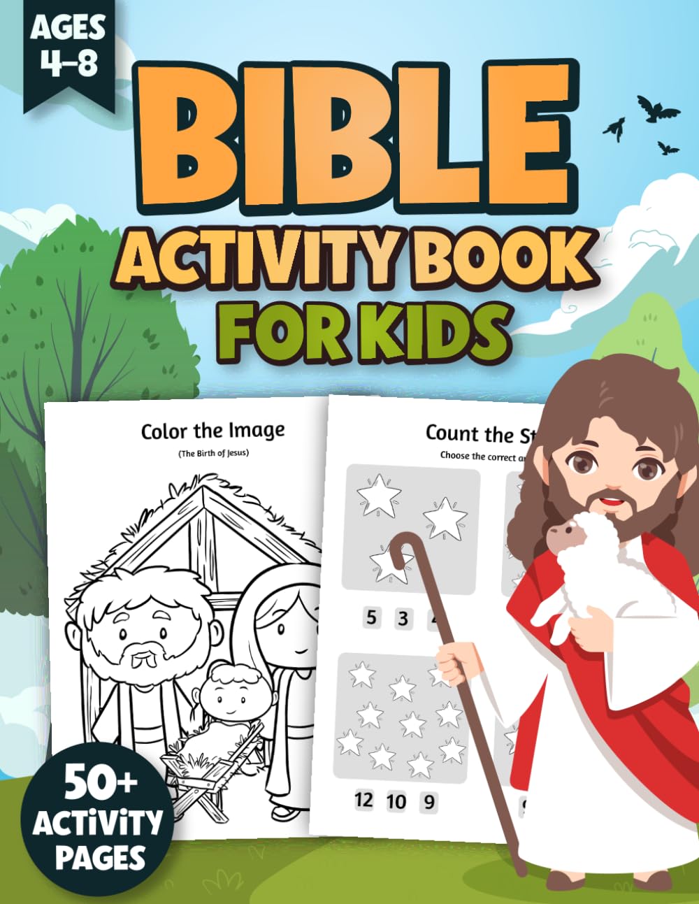 Bible Activity Book for Kids Ages 4-8: Over 55 Fun Puzzles and Games ...