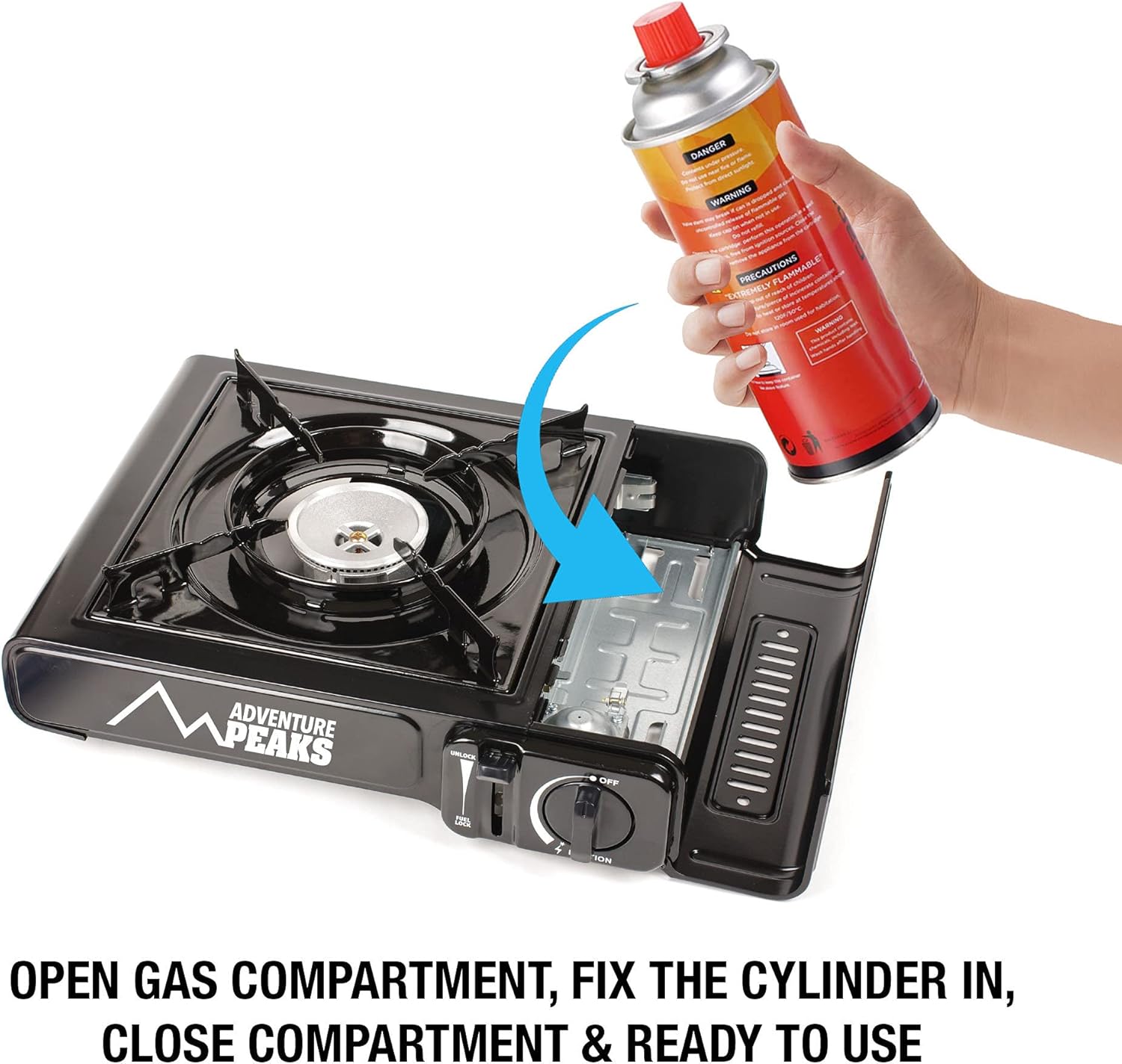Ossian Portable Gas Stove – Compact and Lightweight Outdoor Butane ...
