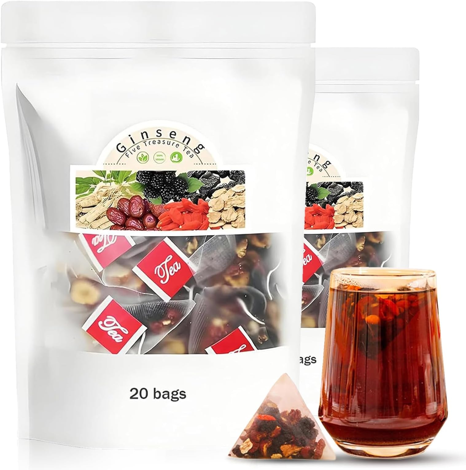 Amazon.com : Kidney Tea Formula Ginseng Six Treasure Tea, Te Renal ...