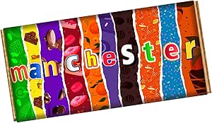 Manchester United Man UTD Football Chocolate Bar Wrapper Novelty Gift ...