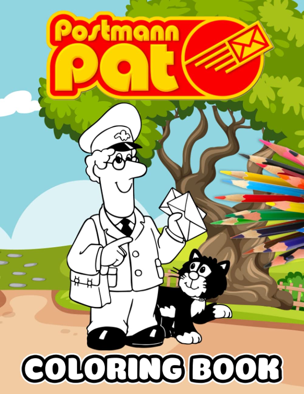 Postman Pat Coloring Book Perfect Coloring Book For Adults Kids ...