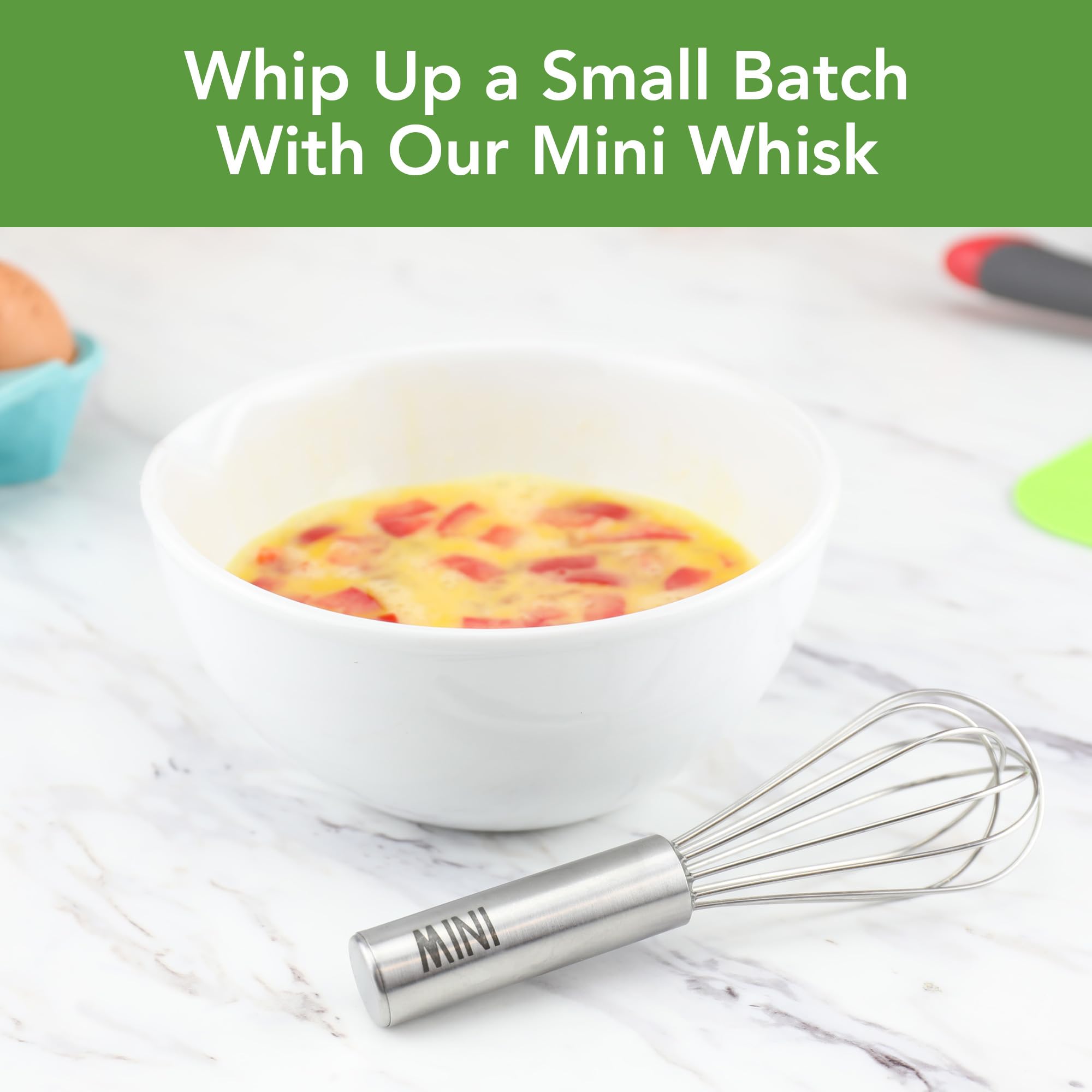 Snapklik.com : Tovolo Mini Whisk Stainless Steel 6 Inch Tiny Whipper ...