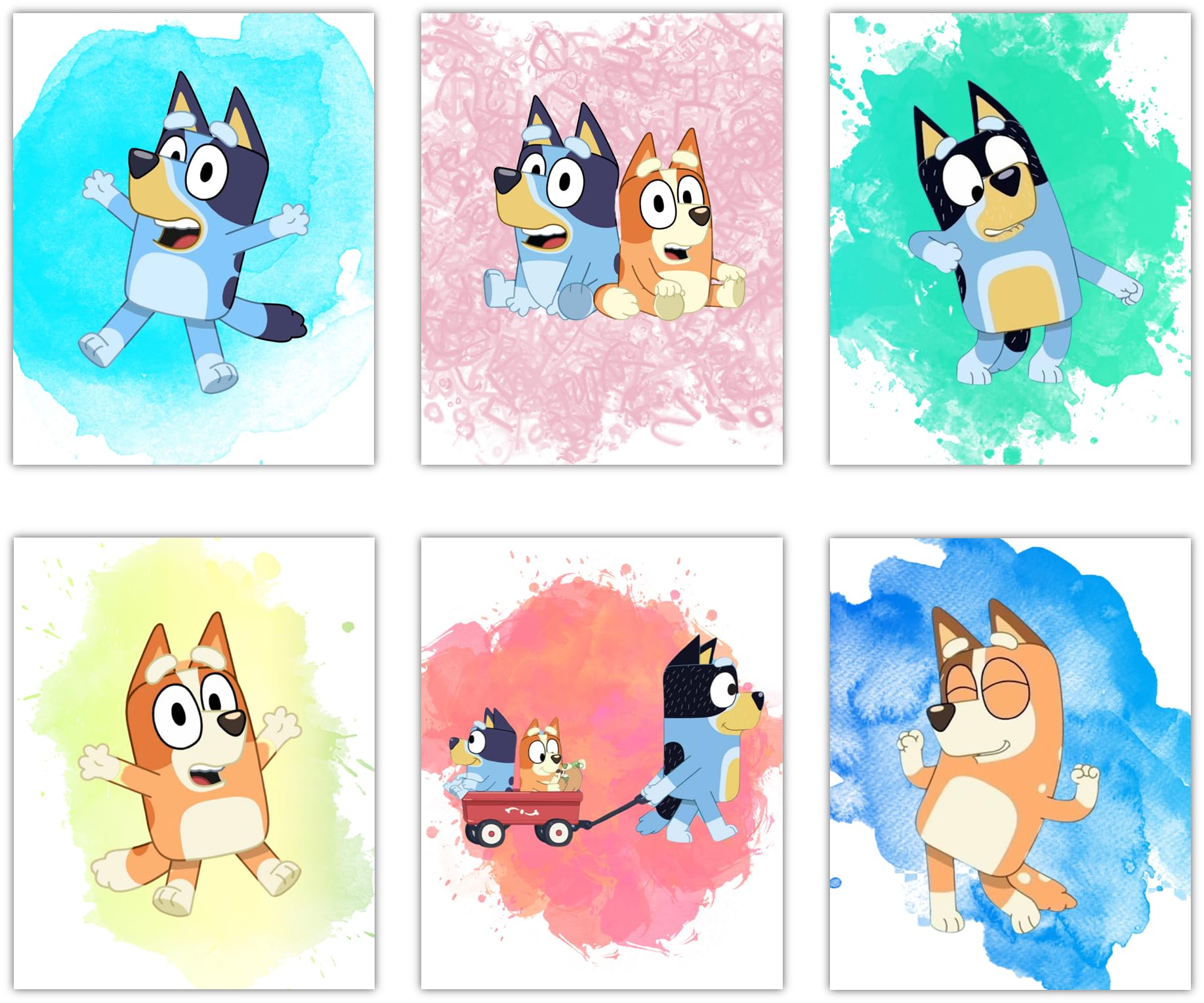 Bluey and Bingo DAD Birthday Family - Bluey And Bingo - Posters and Art ...