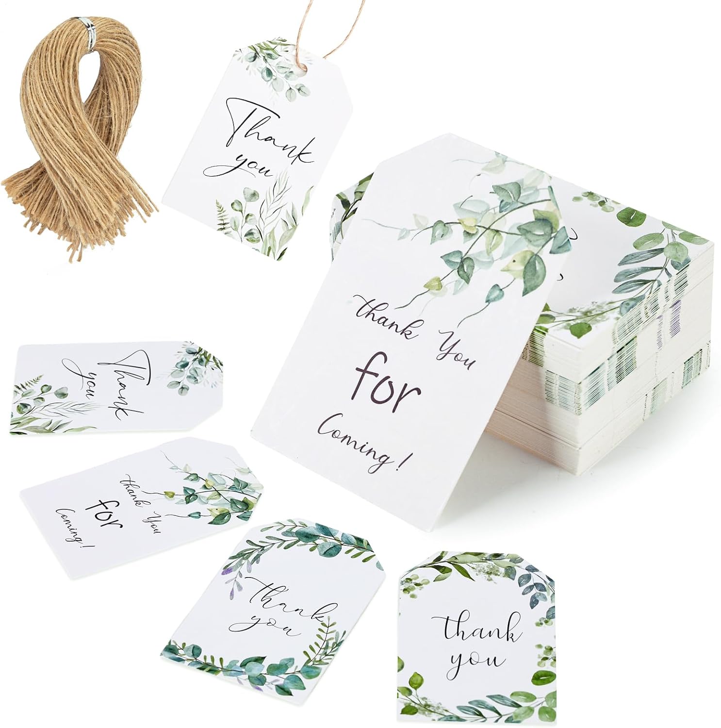 Amazon.com : Koogel 80PCS Thank You Tags, Gift Hanging Labels 2" x 3 ...