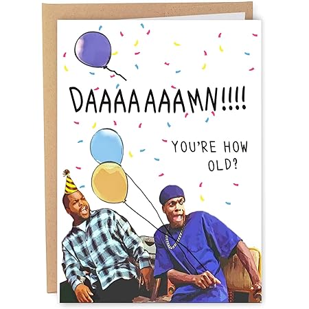 Amazon.com : NVGifts You're How Old Birthday Card - Damn Meme Funny ...