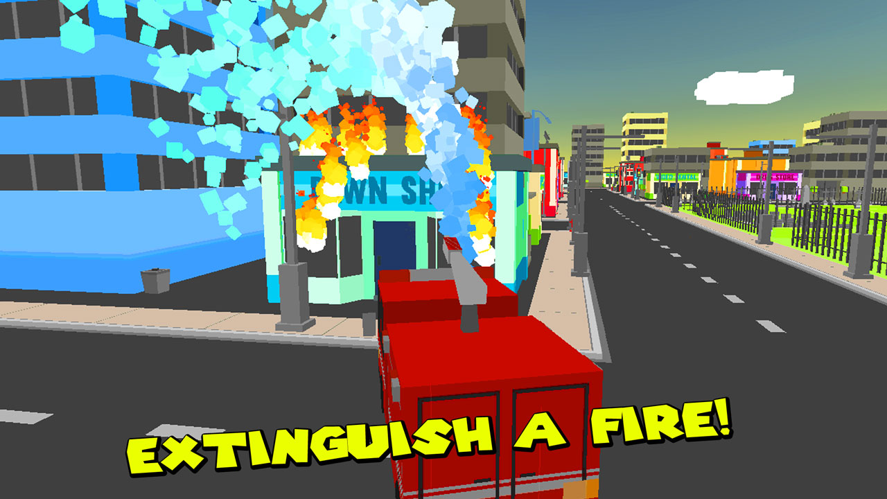 Pixel Fire Truck Simulator 3D - App on Amazon Appstore