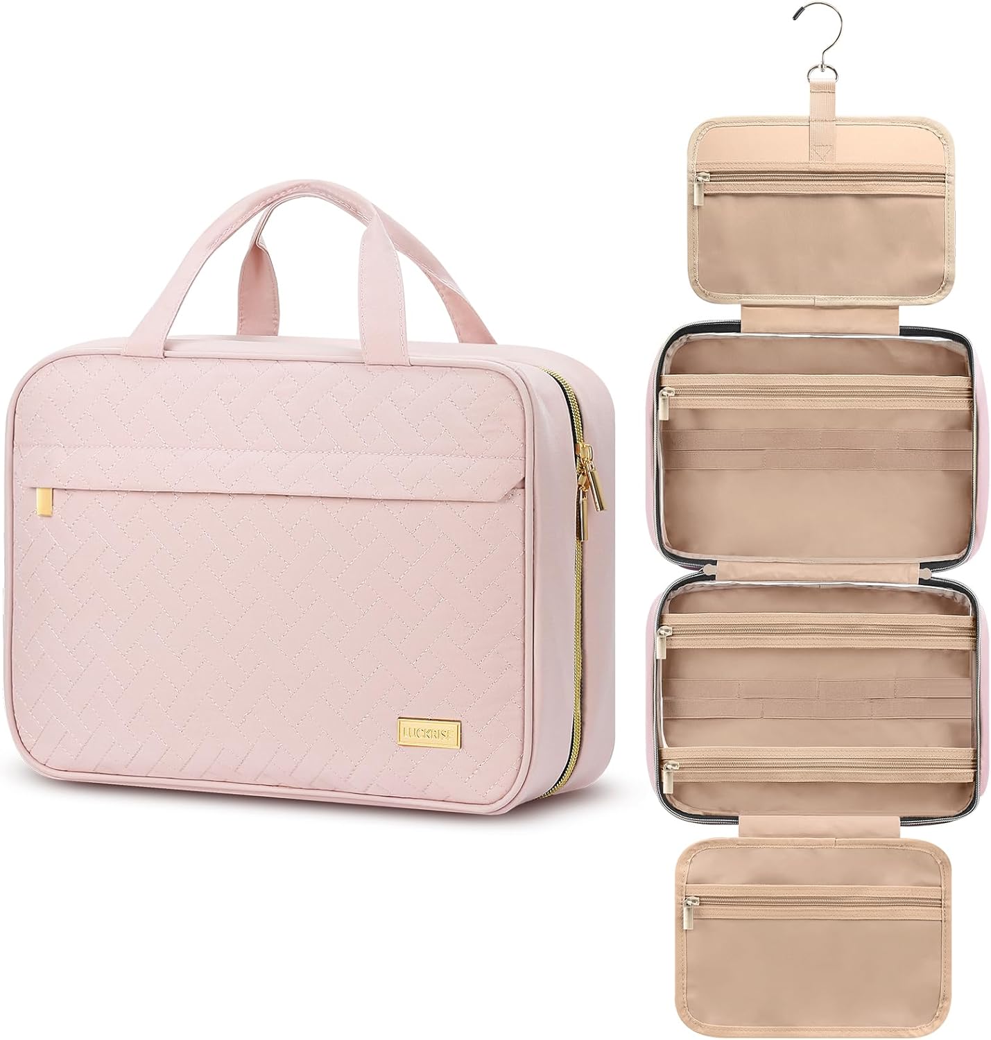 Amazon.com: LUCKRISE Hanging Travel Toiletry Bag, Large Capacity ...