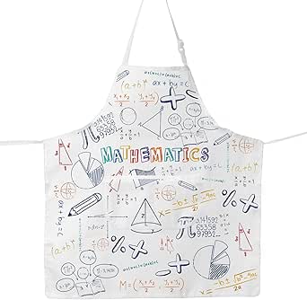 Amazon.com: JNIAP Math Teacher Apron With Pockets Mathematics Room ...